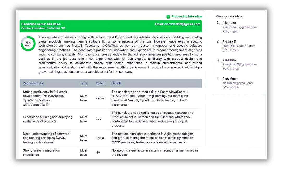 Acquire talents fast with an AI-powered resume scanner